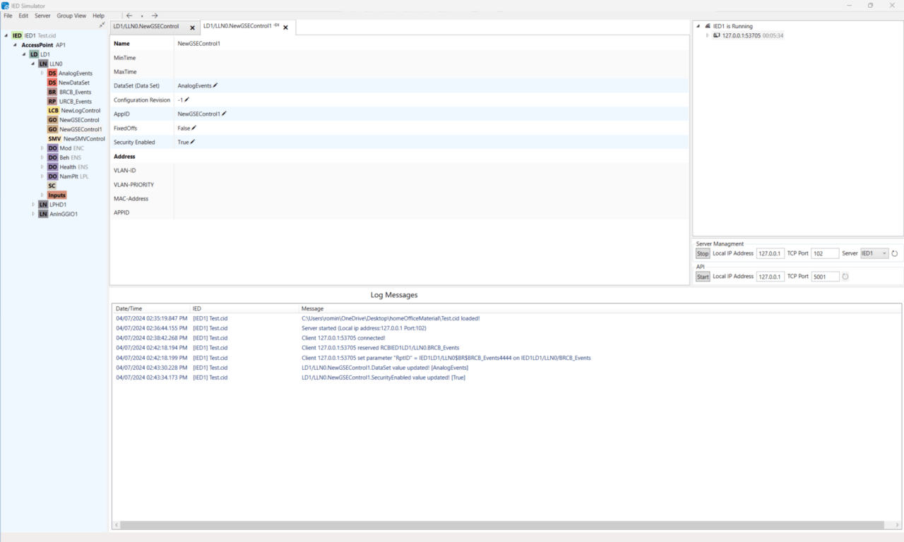 IEC 61850 Server Simulator | MZ Automation GmbH IEC 61850 Server Simulator | MZ Automation GmbH