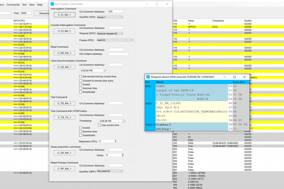 60870-5-101/104 IEC Test Tool | MZ Automation GmbH
